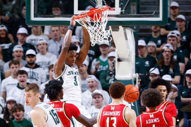 No. 10 Michigan State routs Maryland 91-48 for 6th straight win and ...