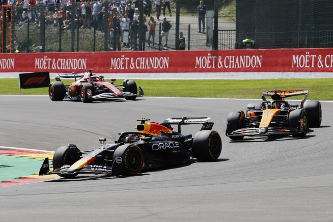 Verstappen overtakes Piastri to win sprint race at Belgian GP at start of new Red Bull era in F1 ...