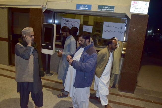 Pakistani insurgents attack a train carrying hundreds of people and ...