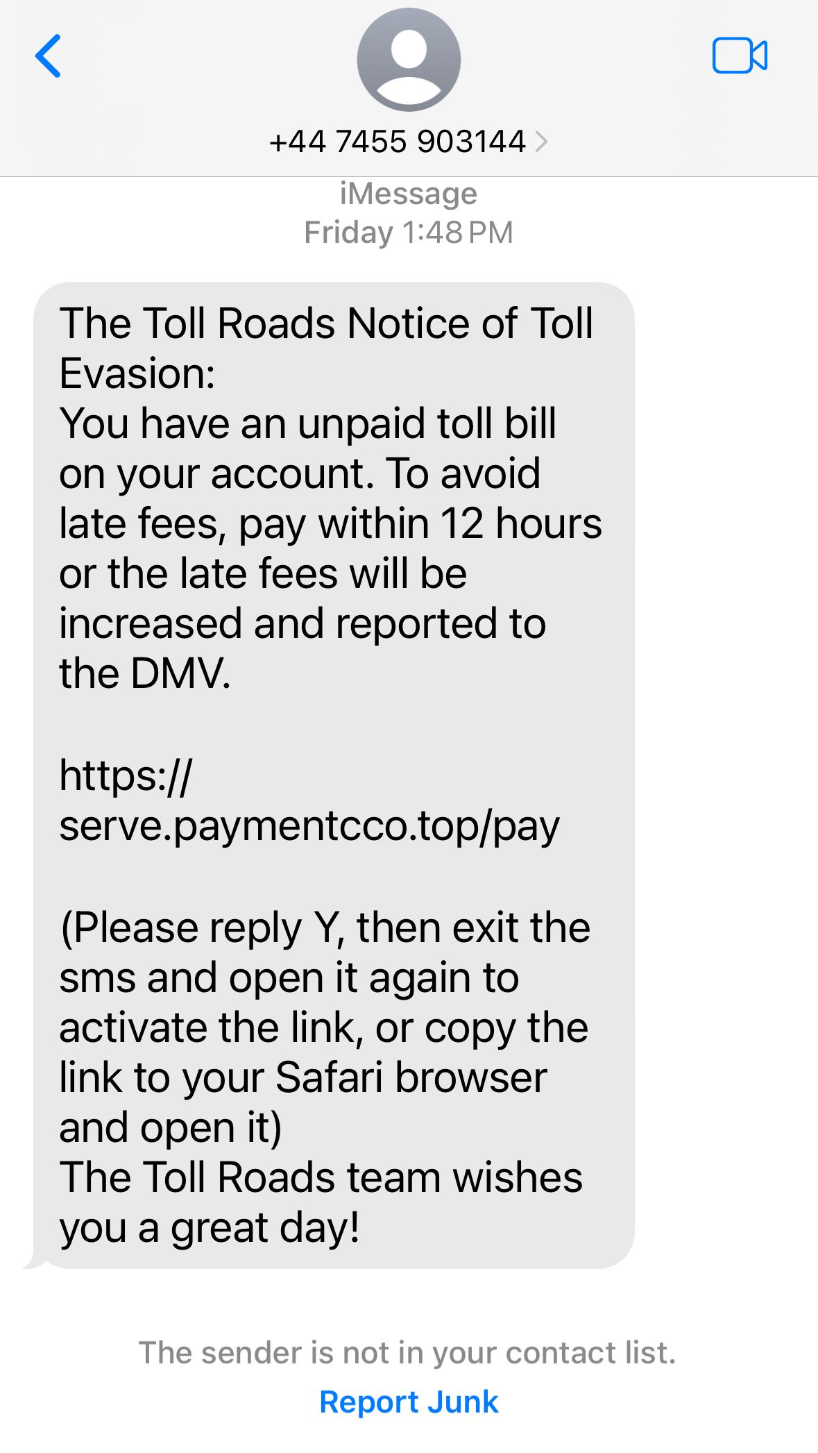 That Text About Your Unpaid Tolls? You've Been 'Smished'