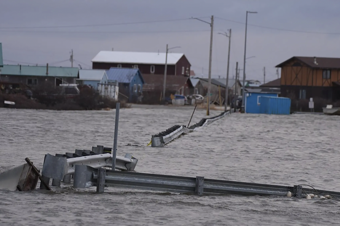 Typhoon Plows Into Alaska, Sweeps Away Homes