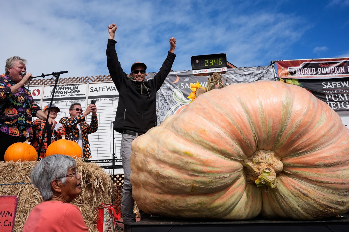 This Pumpkin Weighs as Much as a Bison